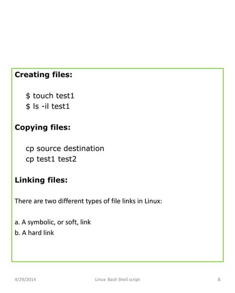 Bash Shell Scripting Pptx Operating Systems Computer Software And Applications