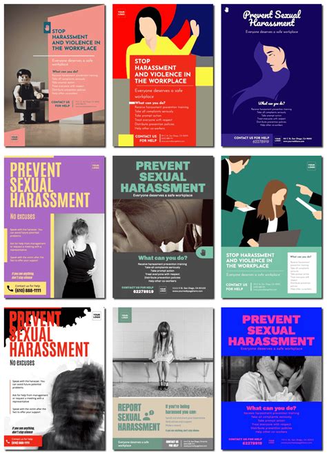 Custom Workplace And Sexual Harassment Posters