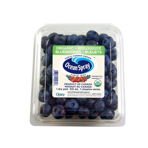 Oppy Markets Its Organic Blueberries Under Ocean Spray Label Andnowuknow