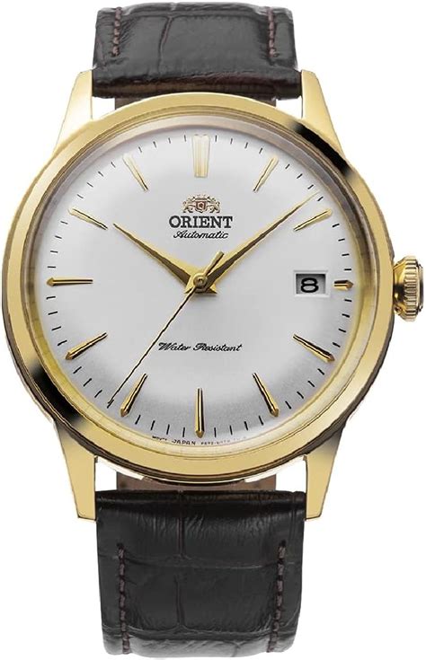 Mens Orient Bambino Version 7 Gold Tone Automatic Watch Ra Ac0m01s10b