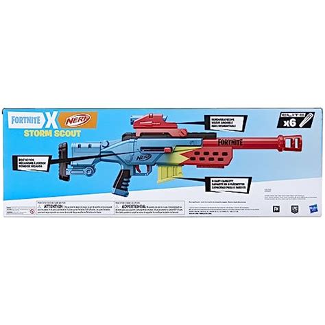 Nerf Fortnite Storm Scout Blaster Nerf Scope 6 Dart Clip 6 Elite
