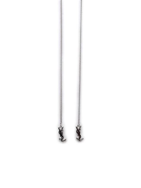 생로랑saint Laurent 오피움 롱 스레더 귀걸이 635450 Y15008126 Jentestore