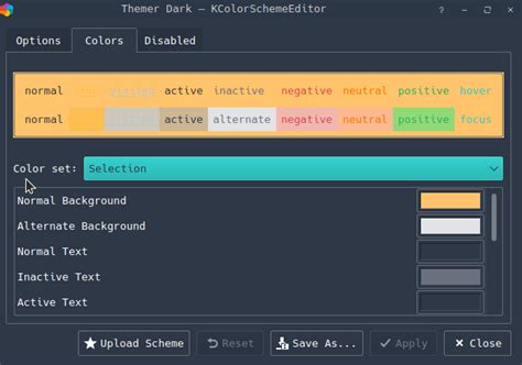 Support For KDE Plasma Color Schemes Issue 113 Mjswensen Themer