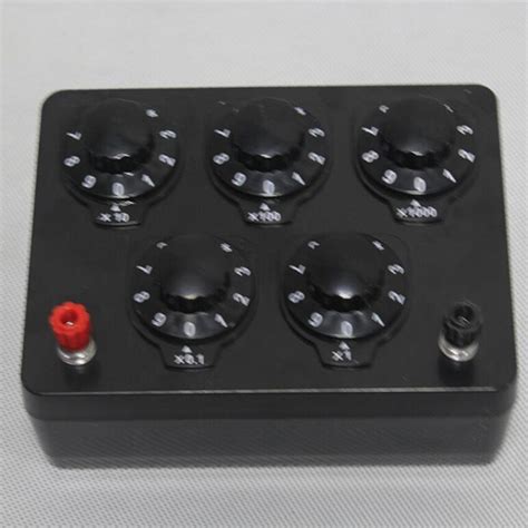 0 9999 Ohm Variable Resistance Box Five Speed Physics Experiment Rheostat Resistance