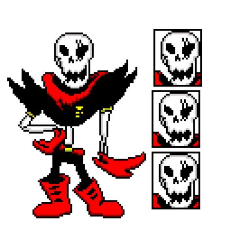 Underfell Papyrus Pixel Art