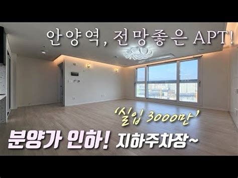 안양신축빌라 1호선 안양역 24층 전망좋은 풀옵션 3룸 도시형아파트 분양가 대폭 인하 지상 지하 자주식 주차 2룸
