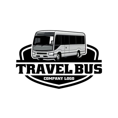 Travel Bus Illustration Logo Vector 35143148 Vector Art At Vecteezy