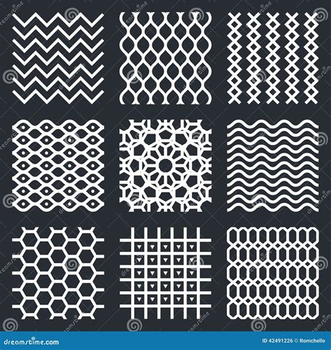 Vector Geometric Textures Stock Illustration Illustration Of Multi