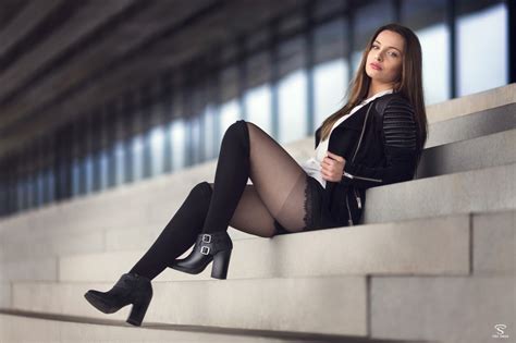 Wallpaper Women Sitting High Heels Fashion Clothing Supermodel My Xxx Hot Girl