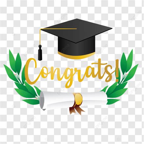 Graduation Cap With The Words Congratulations On It Vector Congrats Happy Graduation PNG And