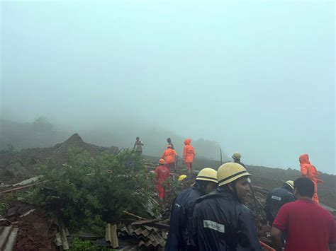 In Pics Monsoon Mayhem In Maharashtra Raigad Landslide Claims Many