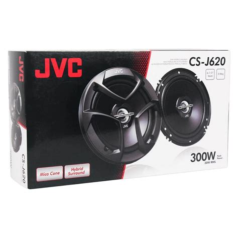 JVC CS-J620 300W Peak / 30W RMS 6.5" CS Series 2-Way Coaxial Car Speak ...