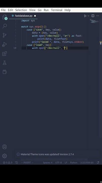 Make Fast Database Like Mongodb In Python With Devnull Shorts