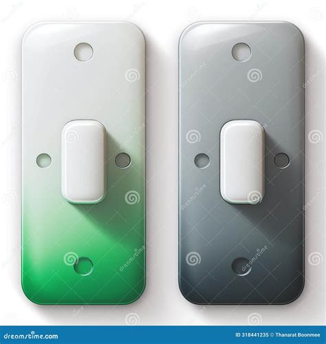 Sleek Onoff Toggle Buttons With Clear Lettering Ai Generated Stock Illustration Illustration