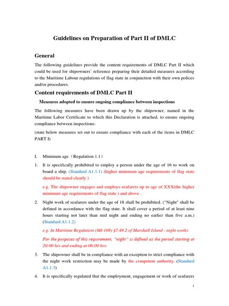 Guidelines On Preparation Of Part Ii Of Dmlc 2013 Pdf