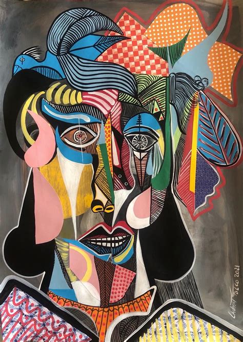 Painting Acrylic Original Artwork By Laurent Folco Traces De Mes