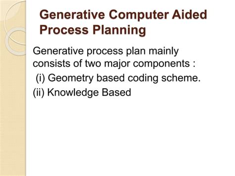 Computer Aided Process Planning Capp Pptx Computing Technology And Computing