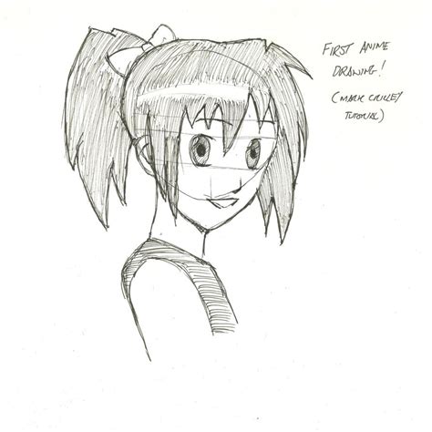 First Ever Anime Drawing By Pneumatictuna On Deviantart