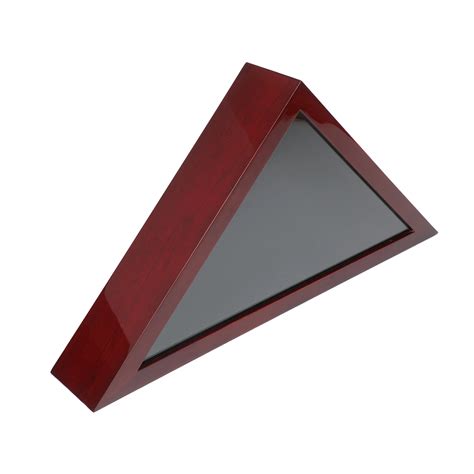 Luxury Rosewood High Gloss Finish Wooden Flag Case Flag Case And Flag