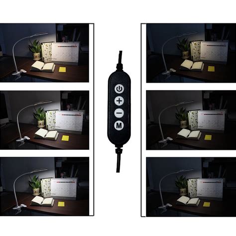 Eyyocean Clamp Reading Light For Bed Headboard Bedroom With 3 Color