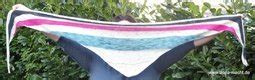 Speckled Stripes Short Shawl
