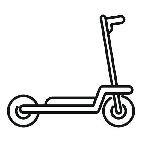 Mobility Electric Scooter Icon Outline Vector Kick Transport 15204726