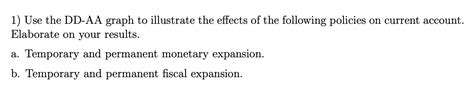solved 1 use the dd aa graph to illustrate the effects of