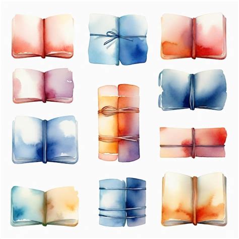 Binding Vector Set White Background Isolated A High Quality Premium