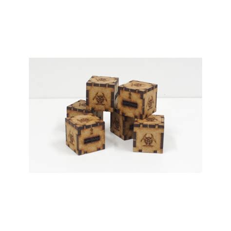 6 Small Chemical Containers