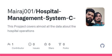 Github Mairaj Hospital Management System C This Propject Covers