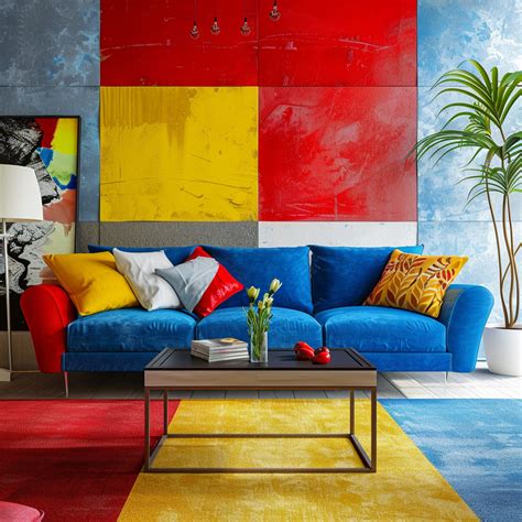 Double Complementary Colors Interior Design