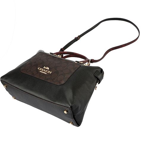 Spreesuki Coach Crossbody Bag Signature Exotic Emma Satchel Brown