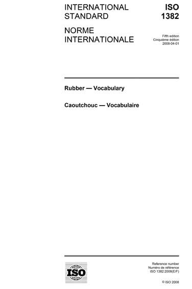 ISO Rubber Vocabulary