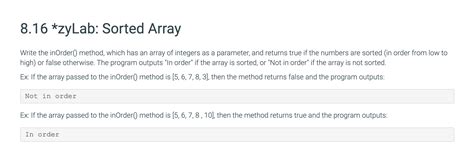 Solved Code Public Class SortedArray Public Static Chegg Com
