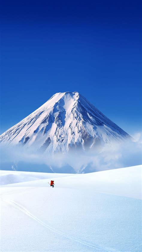 雪山とゲレンデ Iphone6 Plus壁紙 Wallpaperbox Landscape Wallpaper Iphone