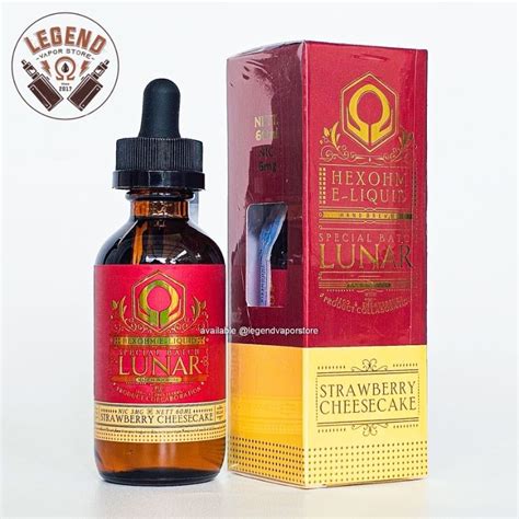 Jual Freebase Lunar Hexohm Strawberry Cheesecake 60ml Authentic