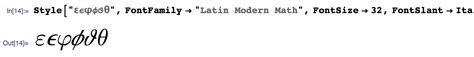Graphics Using Greek LaTeX Fonts Mathematica Stack Exchange