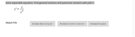 Solved Solve Separable Equation Find General Solution And