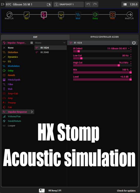 Hx Stomp Acoustic Simulation Line 6 Shop Us