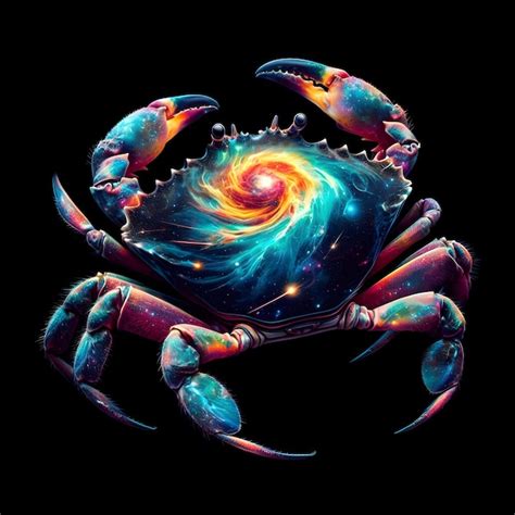 Premium Photo Celestial Crustacean A Cosmic Crab In Its Nebulous Shell