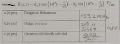 Solved A Frequency Of The Wave B Wavelength C Chegg