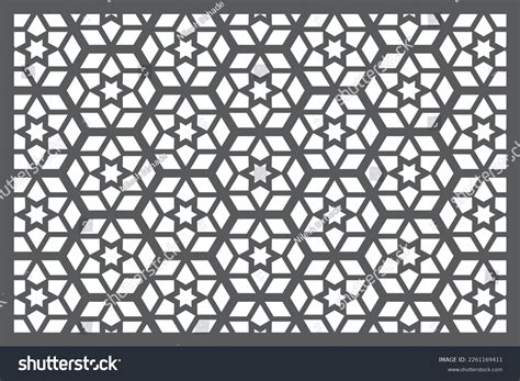 Jali Design Graphic Plywood Partition Cnc Stock Vector Royalty Free 2261169411 Shutterstock