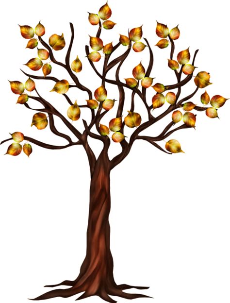 Дерево осень ПНГ на Прозрачном Фоне • Скачать Png Дерево осень