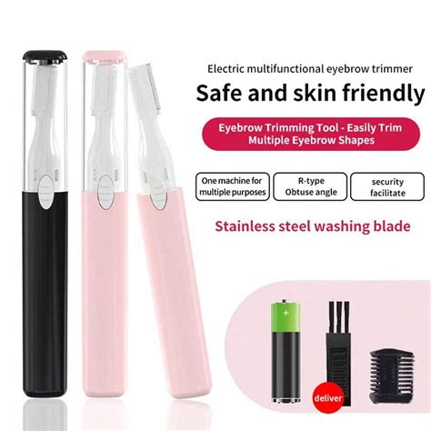 Electric Eyebrow Trimmer Safe Design For Women Beginner Friendly
