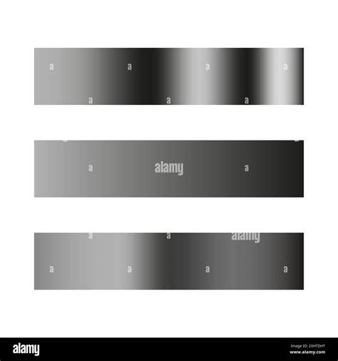 Black Gradient Bars Horizontal Vector Elements Smooth Grayscale