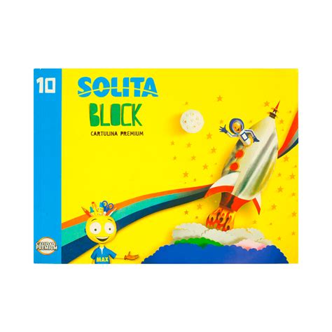 Block Cartulina Premium 10 Papeles Solita Saca Tu Genio
