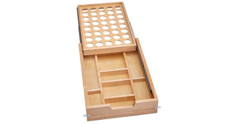 Rev A Shelf WTCD HSC KCUP Wood Classics W Two Tier Kitchen Full Drawer Replacement K