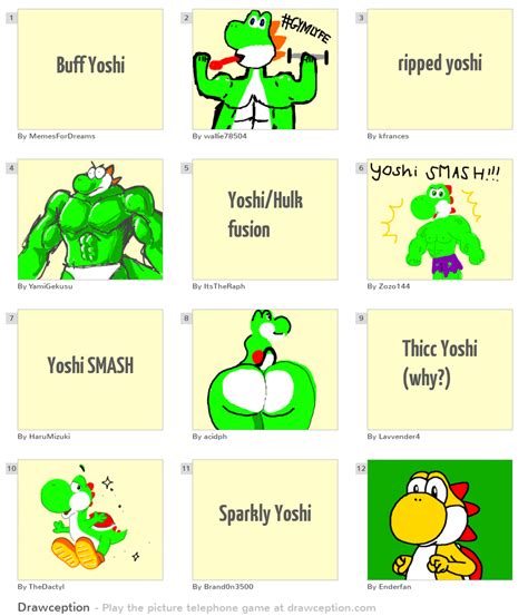 Buff Yoshi Drawception