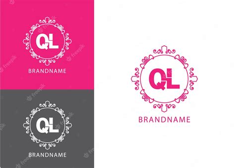 Premium Vector Modern Monogram Initial Letter Ql Logo Design Template