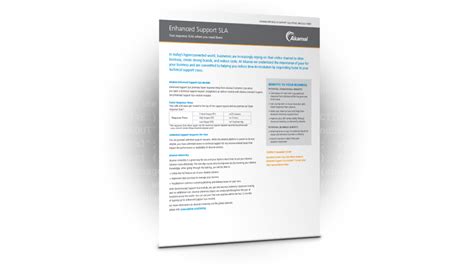 Enhanced Support Sla Technical Support Services Akamai